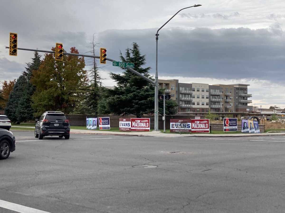 University Place sign agreement divides candidates in Orem | News ...